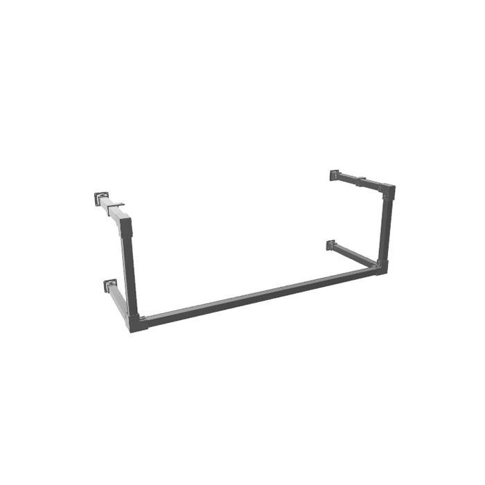 Kapstok Manchester | Vierkant Zwart 25x25 mm | Wand | DIY