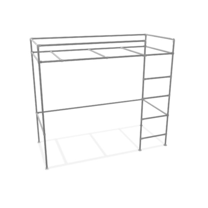 Hoogslaper Geneve | Vierkant Staal 25x25 mm | Voet | DIY