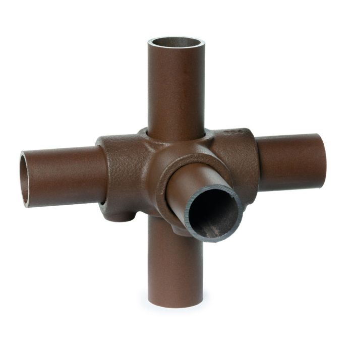 Buiskoppeling | T-Stuk met Zij-Uitgang - Vintage Brown (33.7 ...